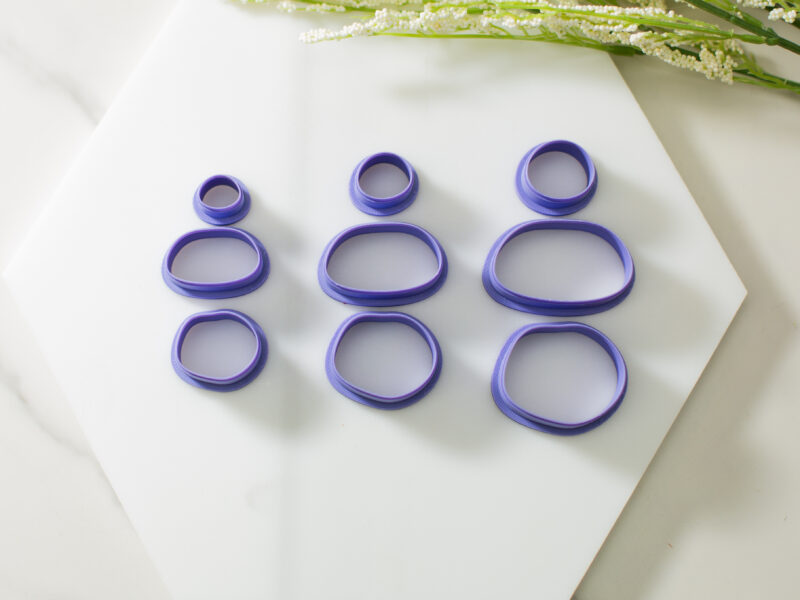 Organic Shapes Polymer Clay Cutters - ShapifyStudio